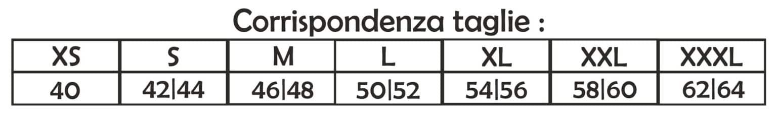 Guida alle taglie - Dandy Company